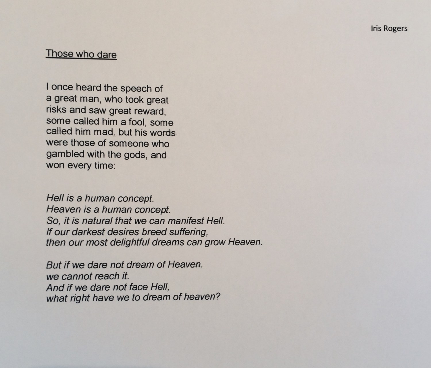 Introducing [drum-roll]… our Poet Laureates – Elaine Baker – Poet